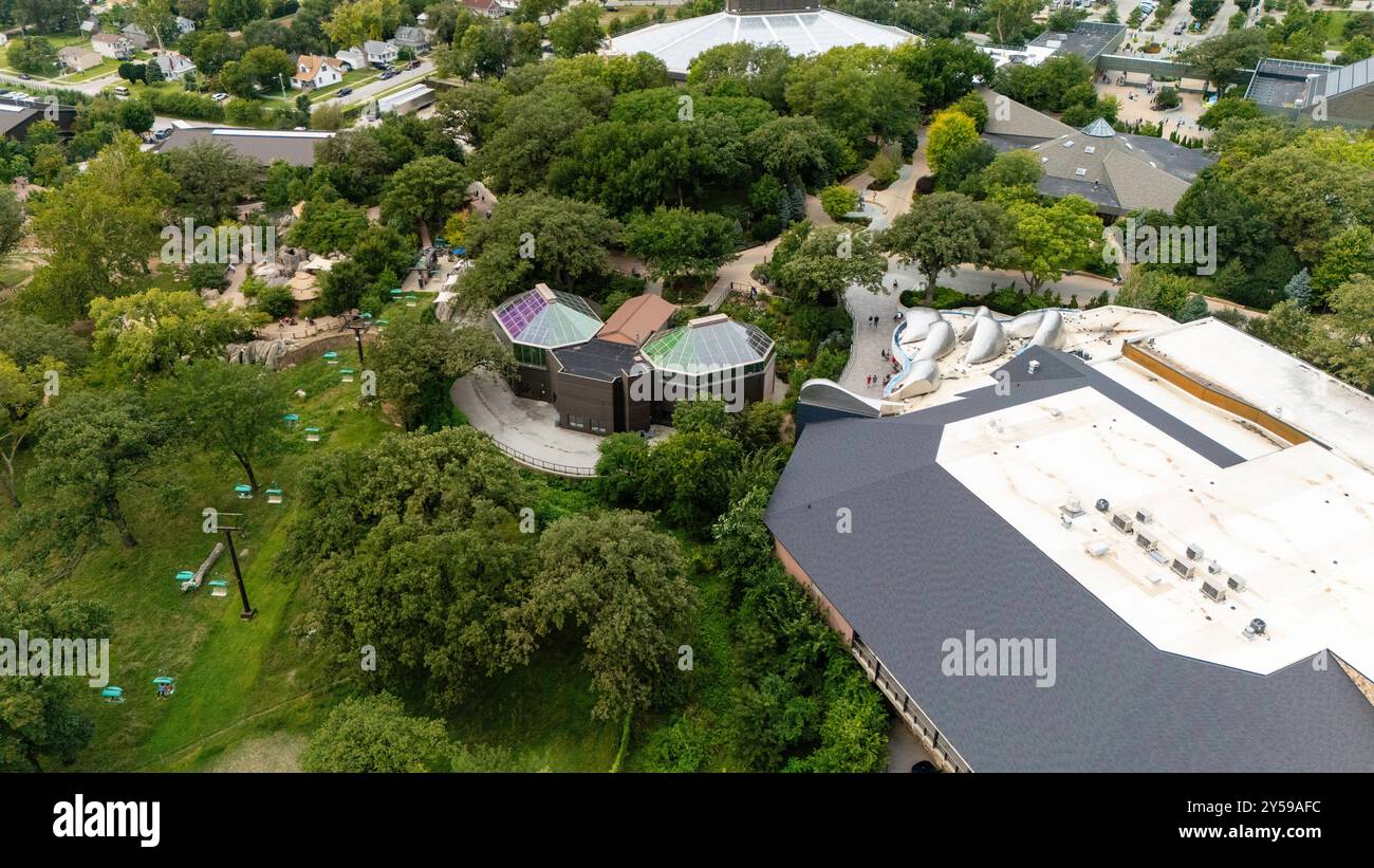 Aerial photograph of the Henry Doorly Zoo, one of the best zoo's in the ...