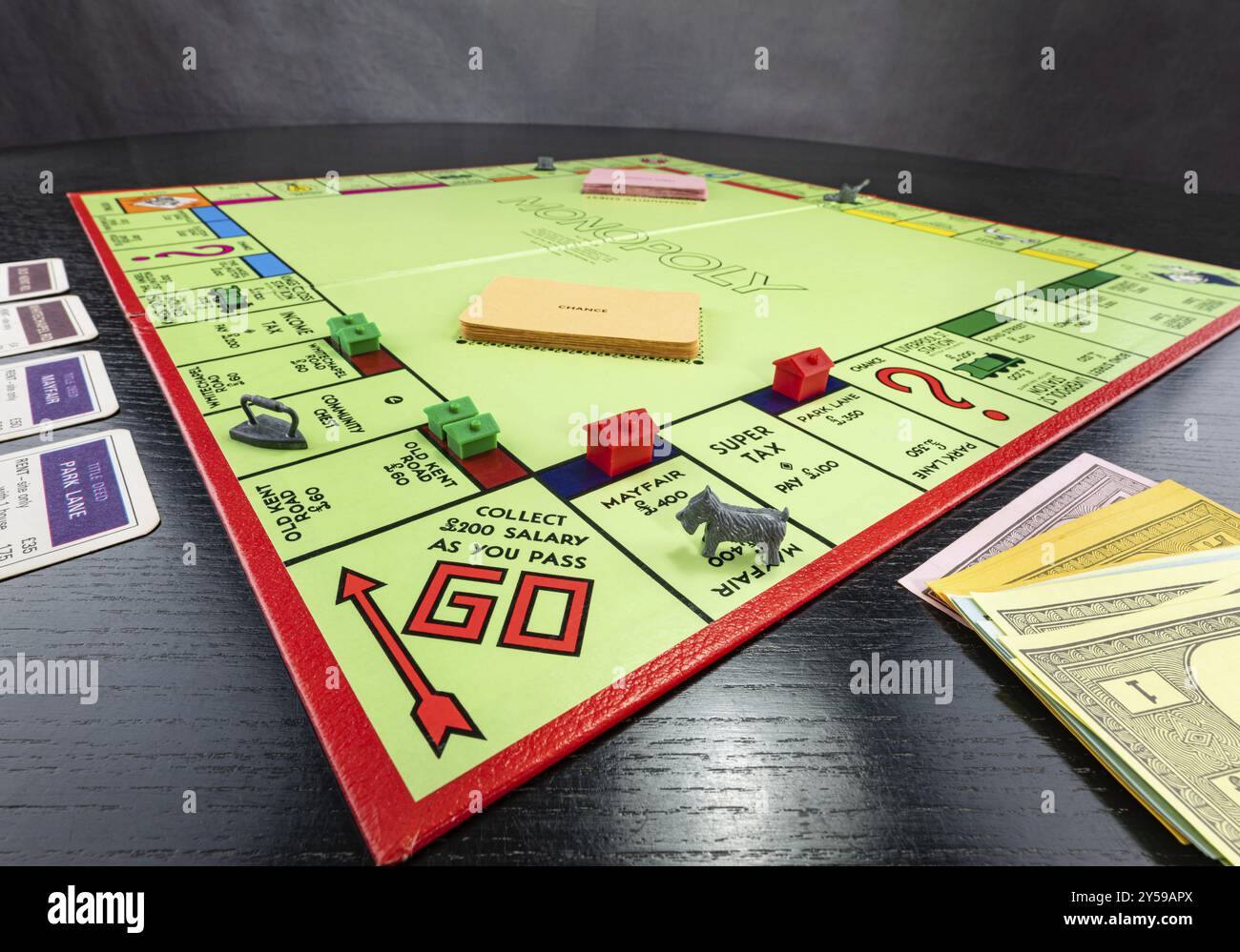 Passing Go on a Monopoly Board Stock Photo - Alamy
