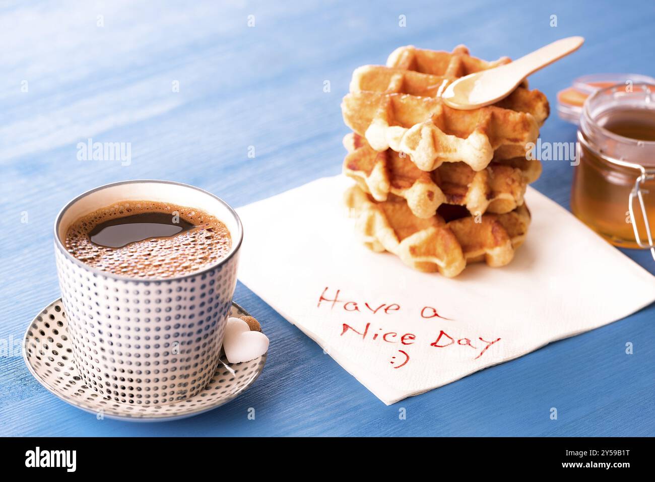 Smiley waffles hi-res stock photography and images - Alamy