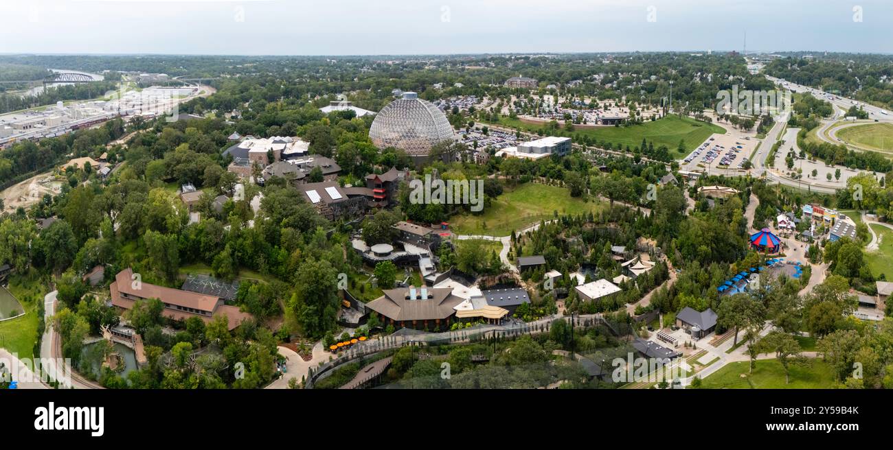 Aerial panoramic photograph of the Henry Doorly Zoo, one of the best ...