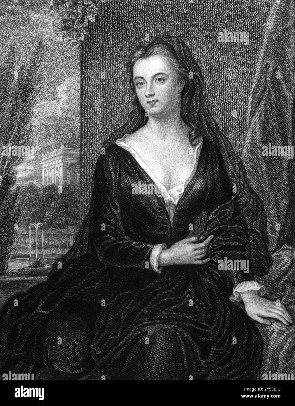 Sarah Churchill, Duchess of Marlborough (1660-1744) on engraving from ...