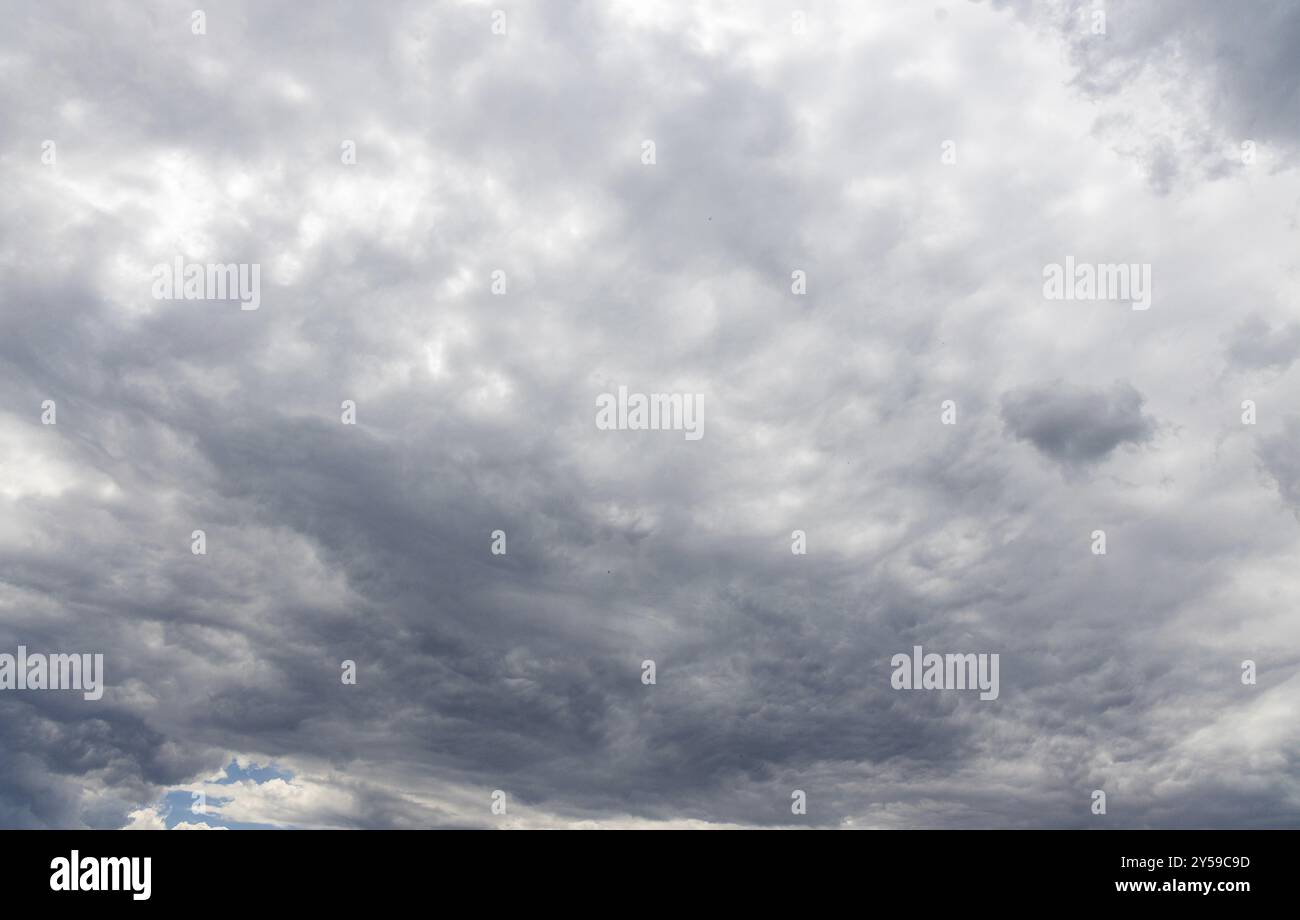 Cloudy grey sky Texture Stock Photo - Alamy