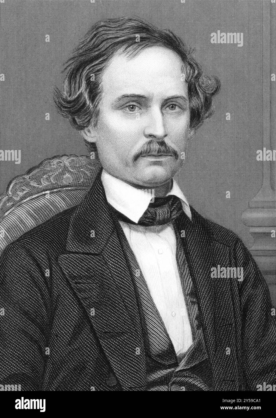 Campbell Morfit (1820-1897) on engraving from 1800s. American chemist ...