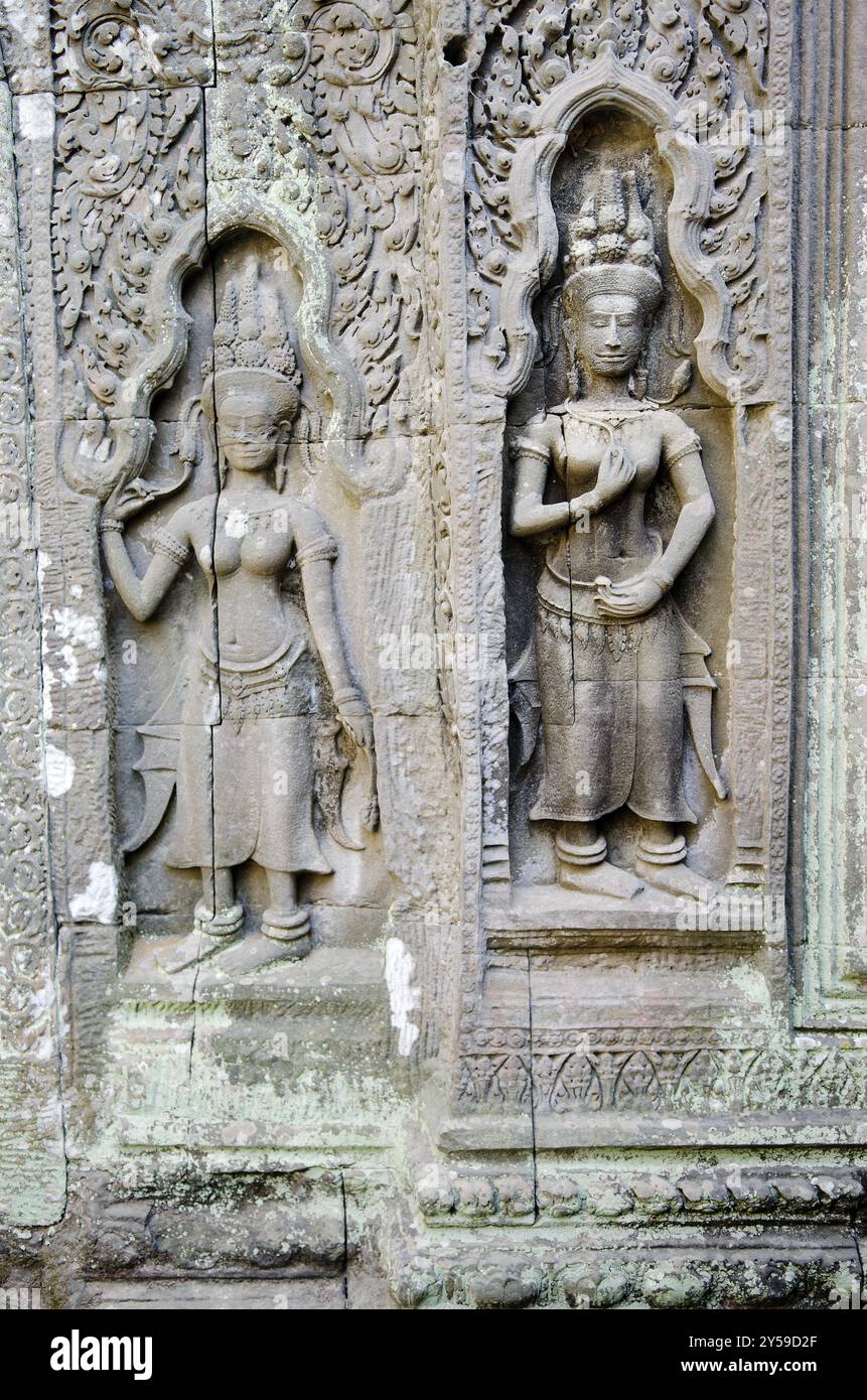 Cambodia ancient khmer stone carvings angkor wat temples cambodia asia ...
