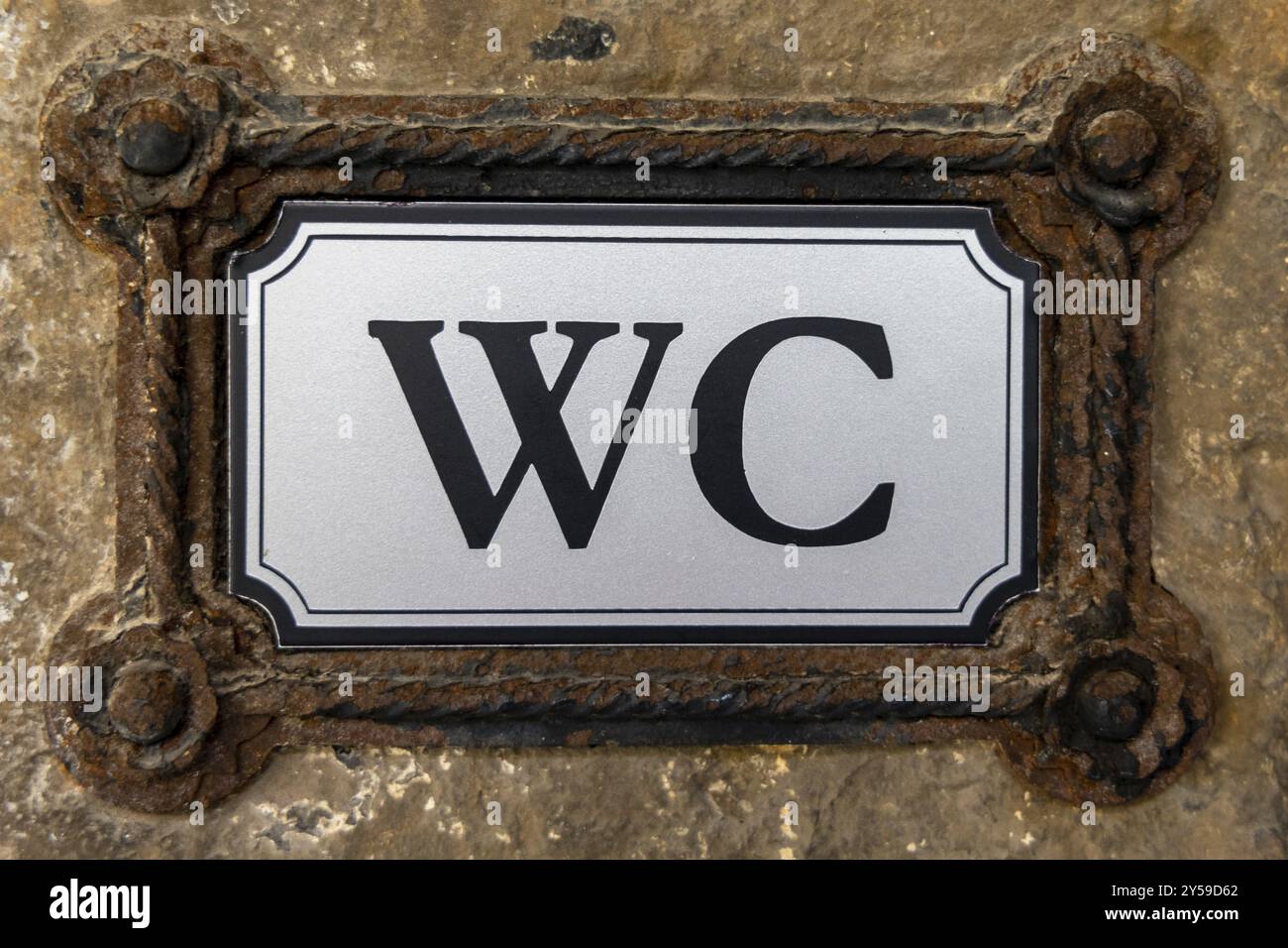 Toilet sign WC Stock Photo - Alamy