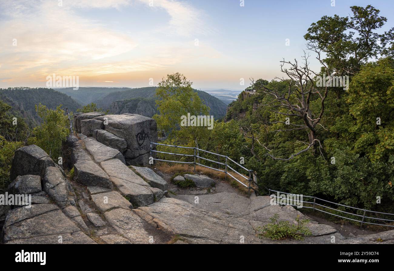 Hiking in the Bode Valley Harz mountains Stock Photo - Alamy