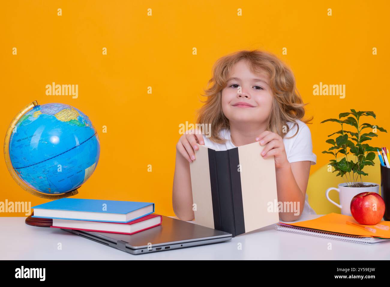 School child student learning in class, study english language at ...