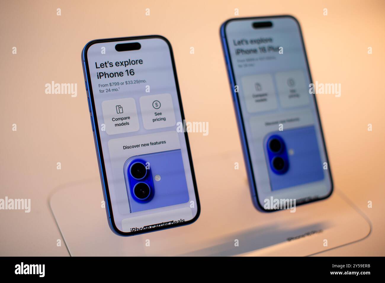 Los Angeles, United States. 20th Sep, 2024. The Apple's new iPhone 16 ...