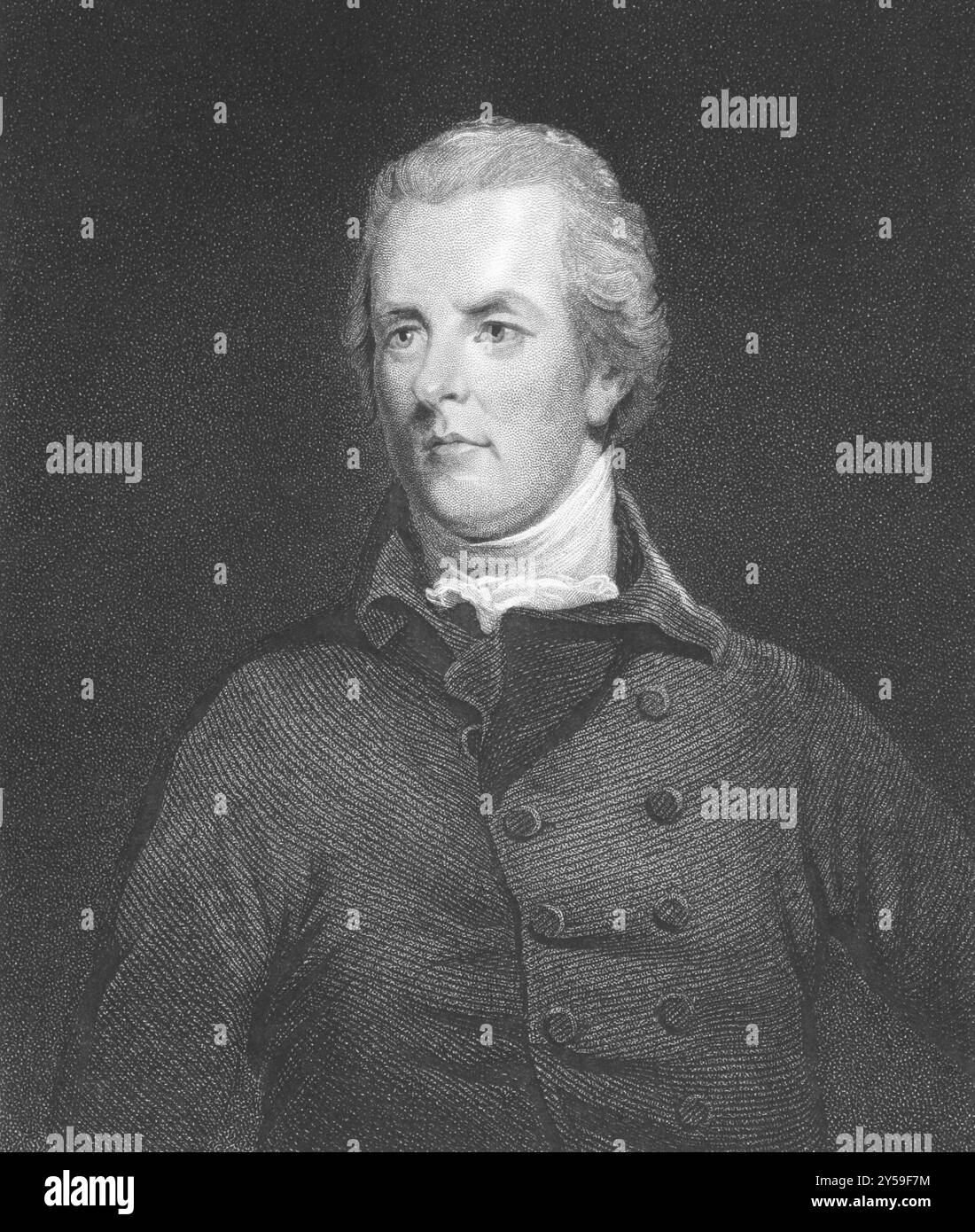 William Pitt, the Younger (1759-1806) on engraving from the 1800s ...