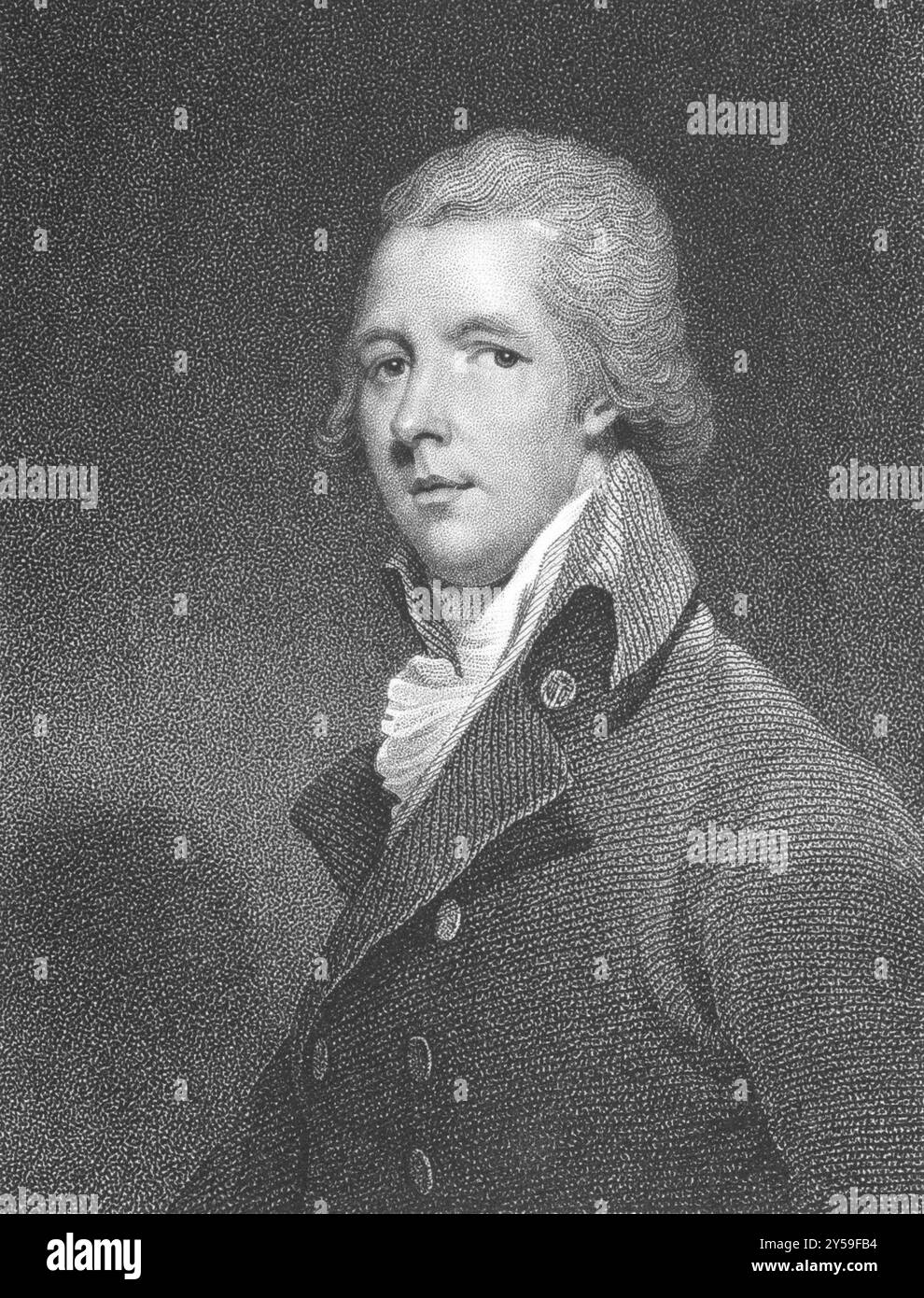 William Pitt, the Younger (1759-1806) on engraving from the 1800s ...