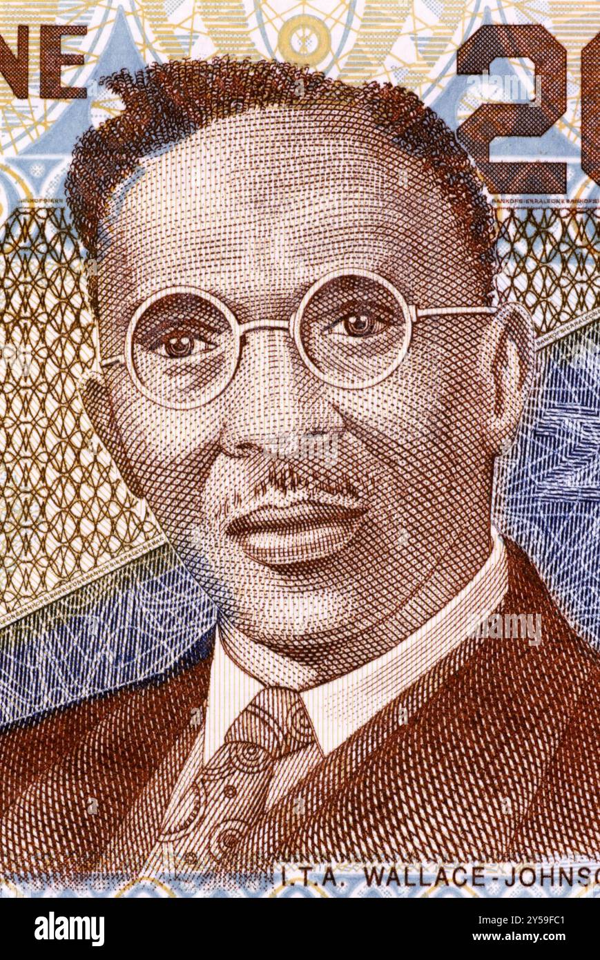 I. T. A. Wallace-Johnson (1894-1965) on 2000 Leones 2006 Banknote from ...