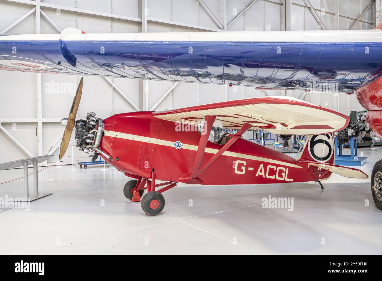 Comper CLA.7 Swift, RAF Museum, Cosford Stock Photo - Alamy