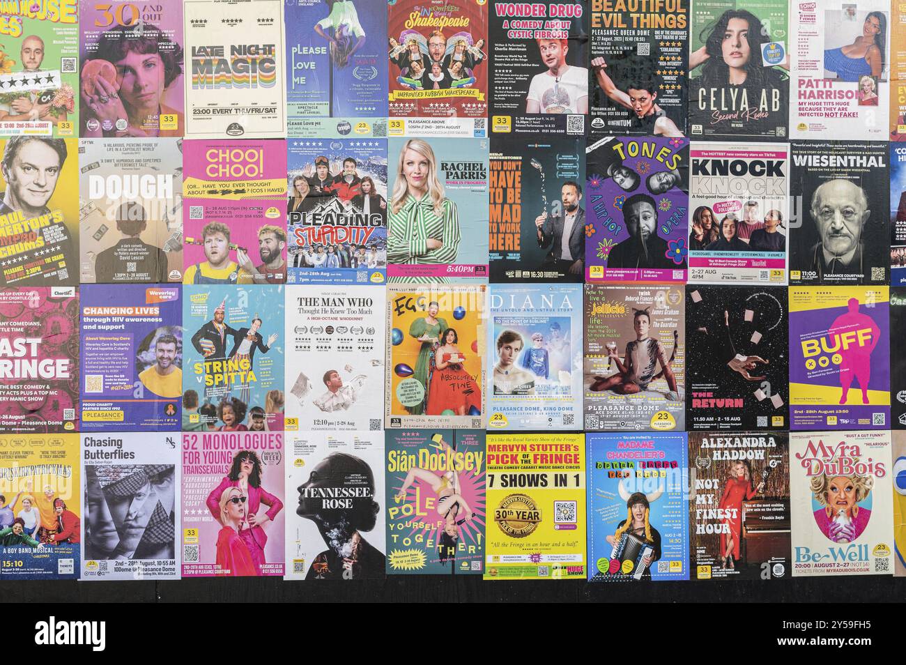 Edinburgh Fringe Show advertising Posters, Edinburgh, Scotland, United ...