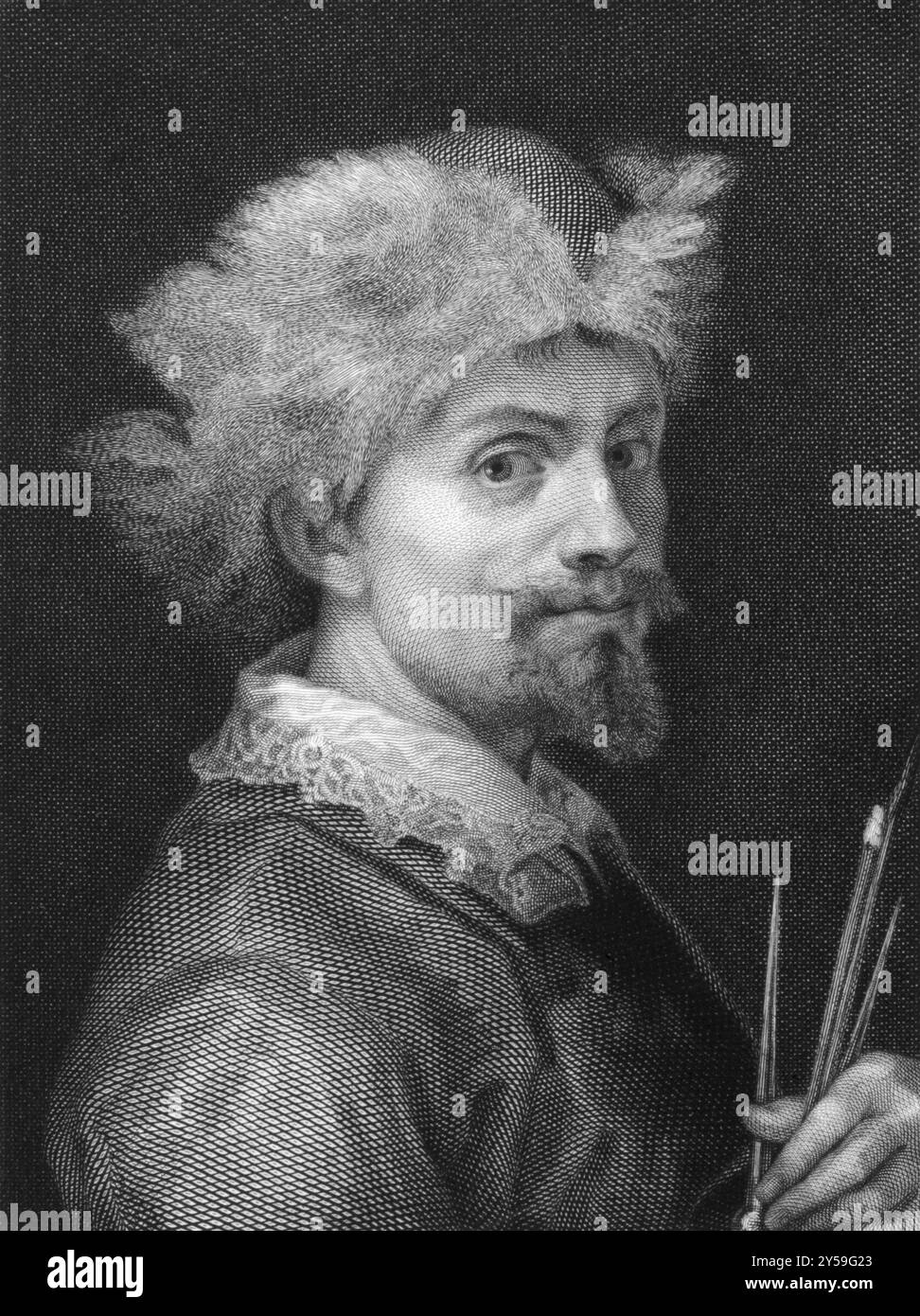 Lodovico Cardi aka Cigoli (1559-1613) on copper engraving from 1841 ...