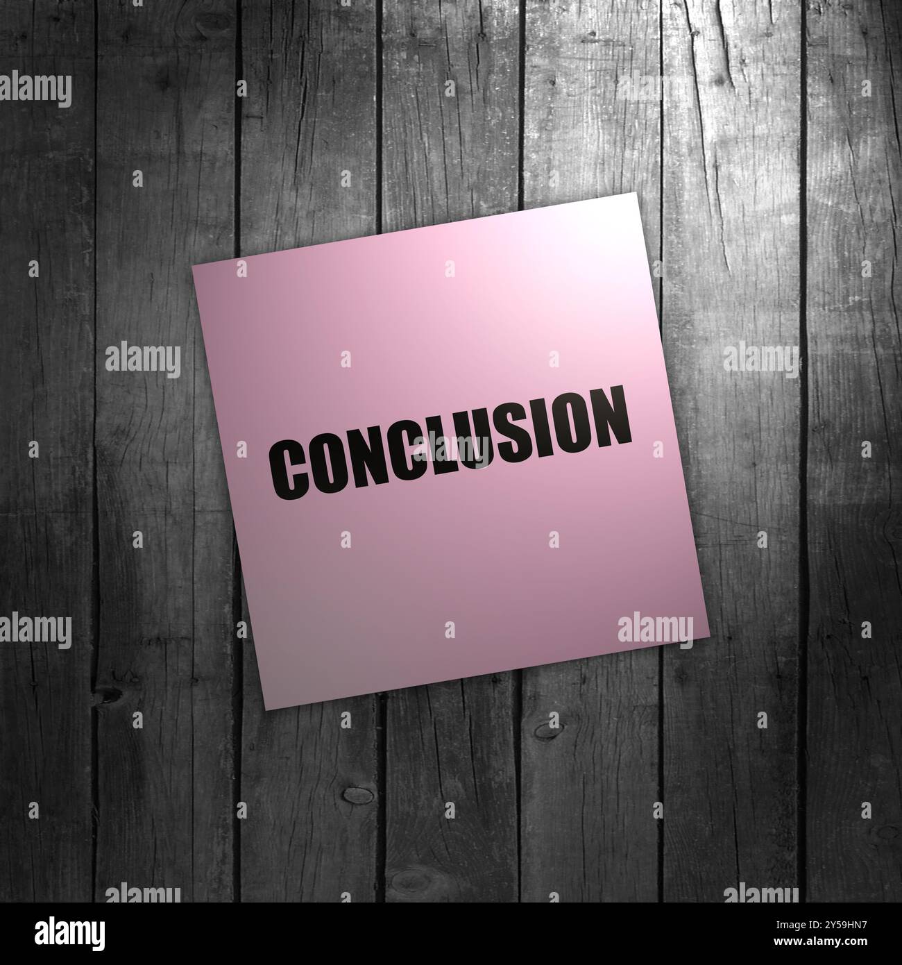 Text Conclusion on white paper. Business or education concept. Medical ...