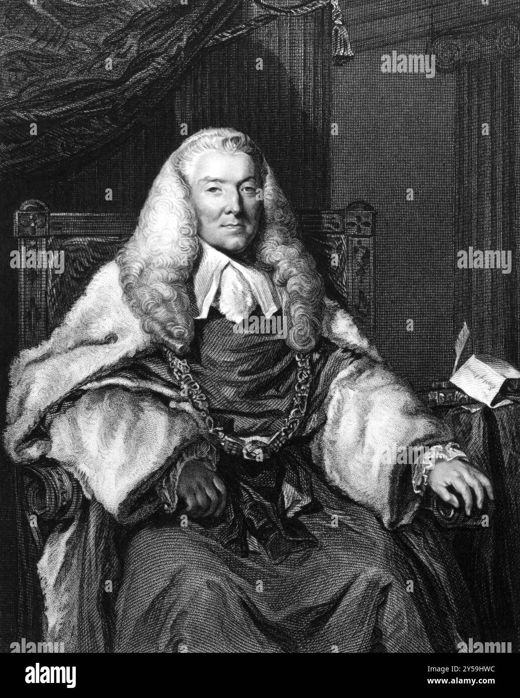 William Murray, 1st Earl of Mansfield (1705-1793) on engraving from ...