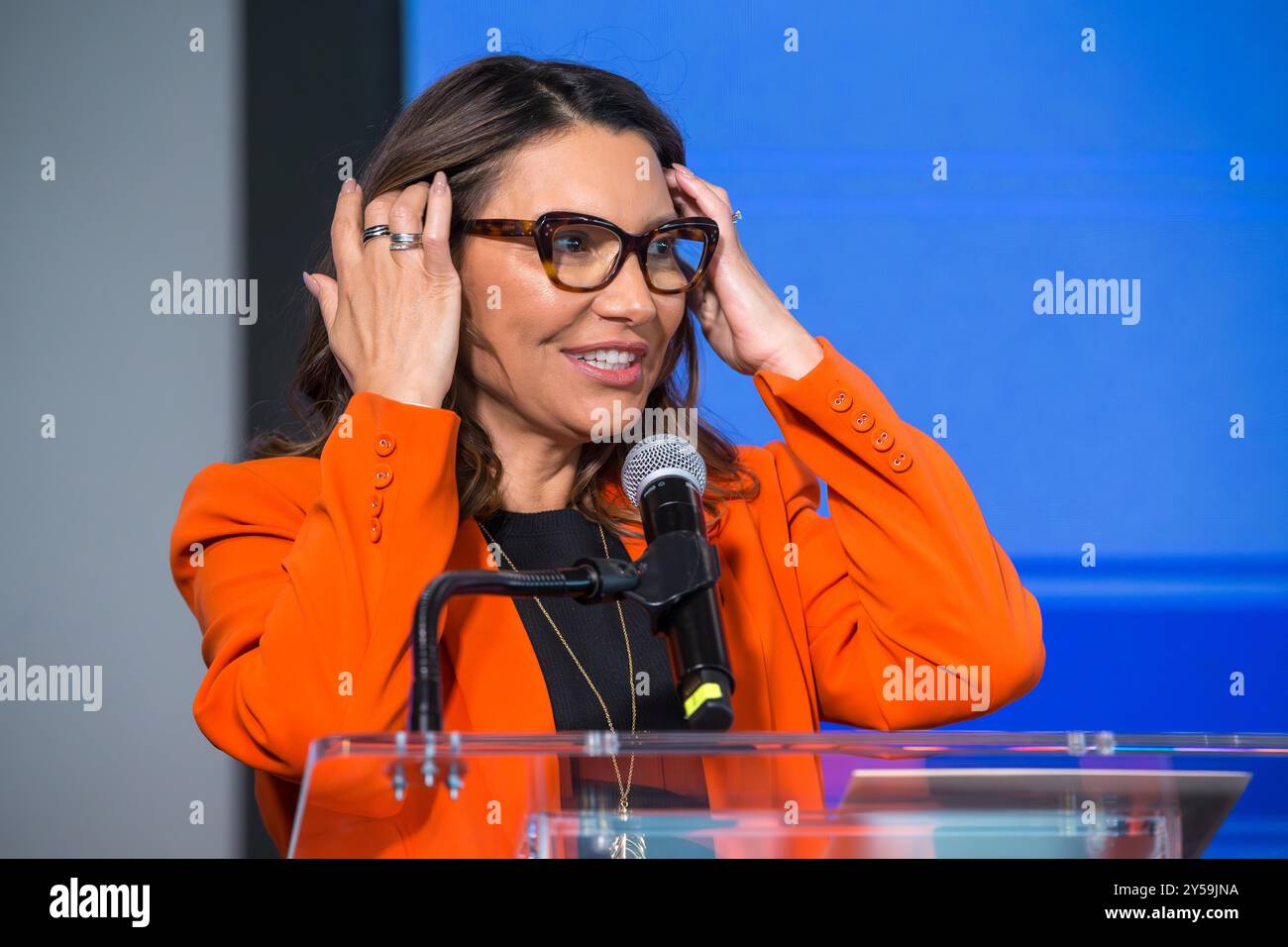 New York, United States. 19th Sep, 2024. Rosângela (Janja) Lula da ...