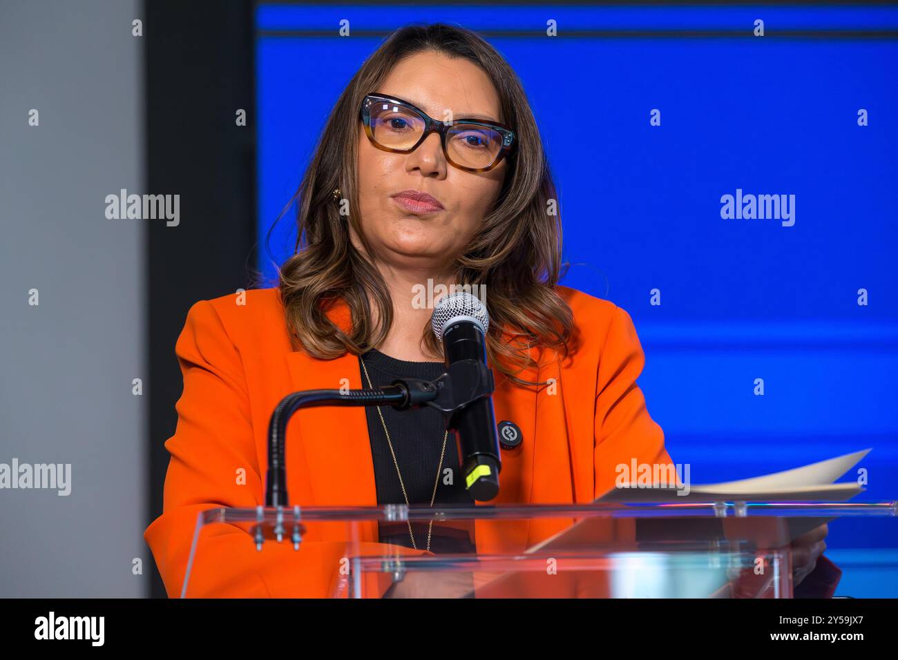 New York, Ny, USA. 19th Sep, 2024. RosÃ¢ngela (Janja) Lula da Silva ...
