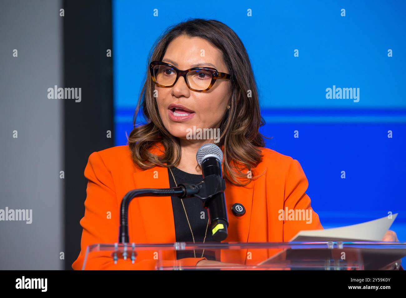 New York, Ny, USA. 19th Sep, 2024. RosÃ¢ngela (Janja) Lula da Silva ...