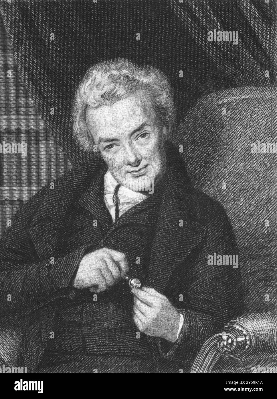 William Wilberforce (1759-1833) on engraving from the 1800s. British ...