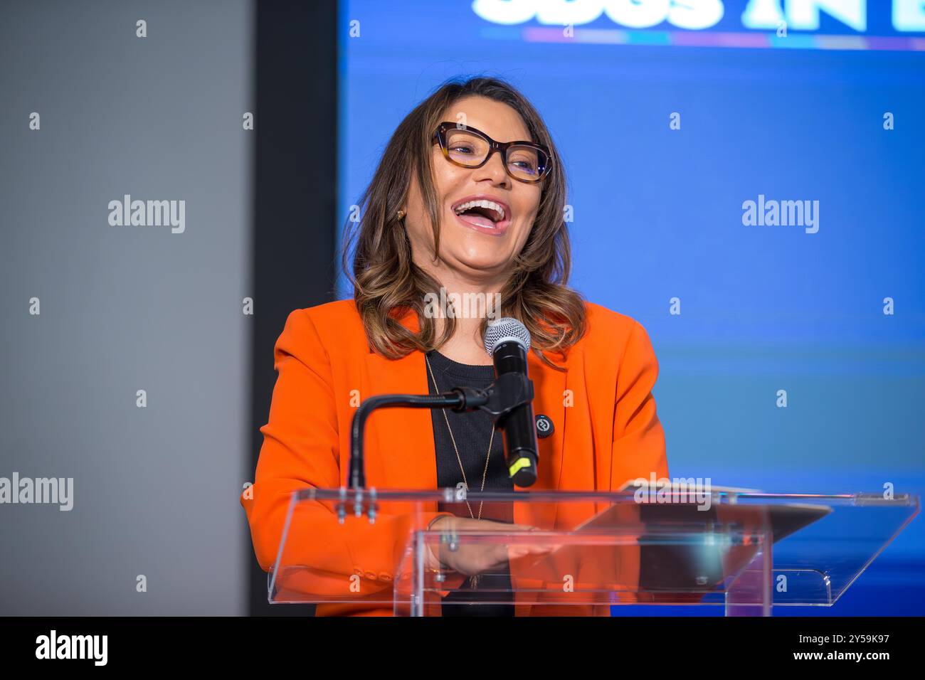 New York, Ny, USA. 19th Sep, 2024. RosÃ¢ngela (Janja) Lula da Silva ...