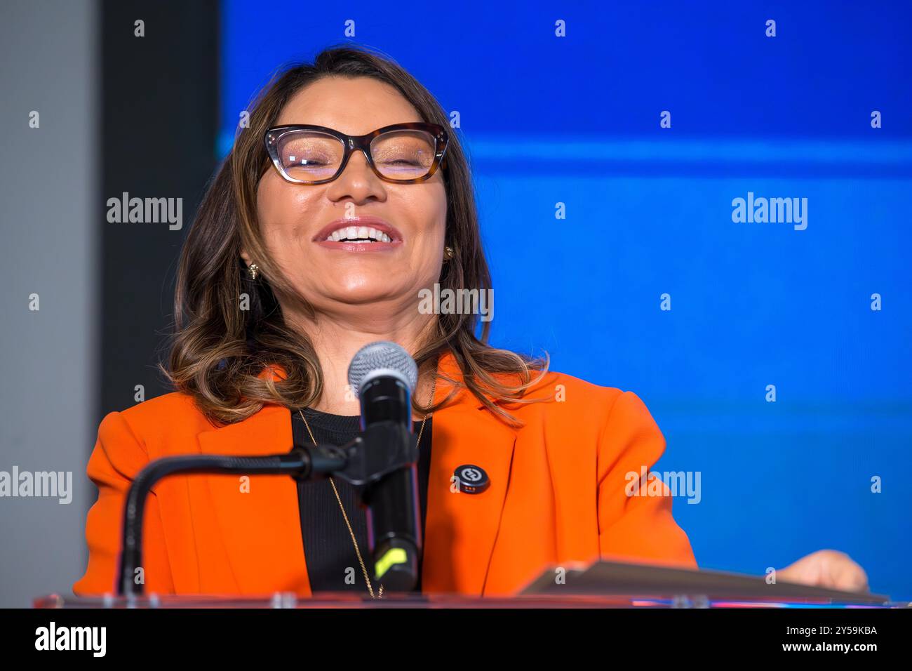 New York, Ny, USA. 19th Sep, 2024. RosÃ¢ngela (Janja) Lula da Silva ...