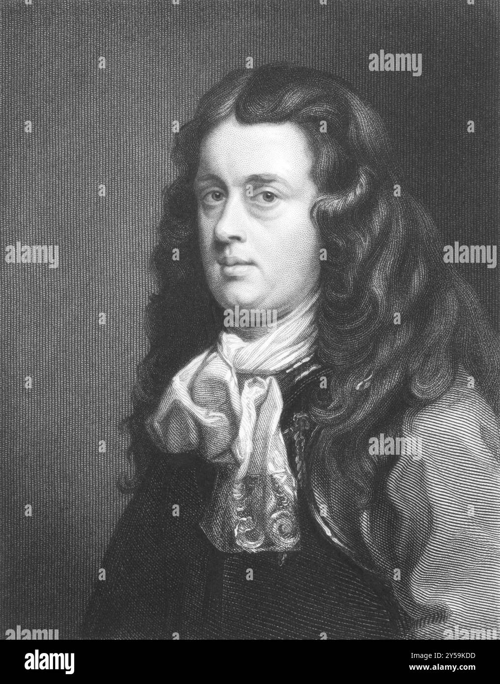 Admiral Robert Blake (1599-1657) on engraving from the 1800s. One of ...