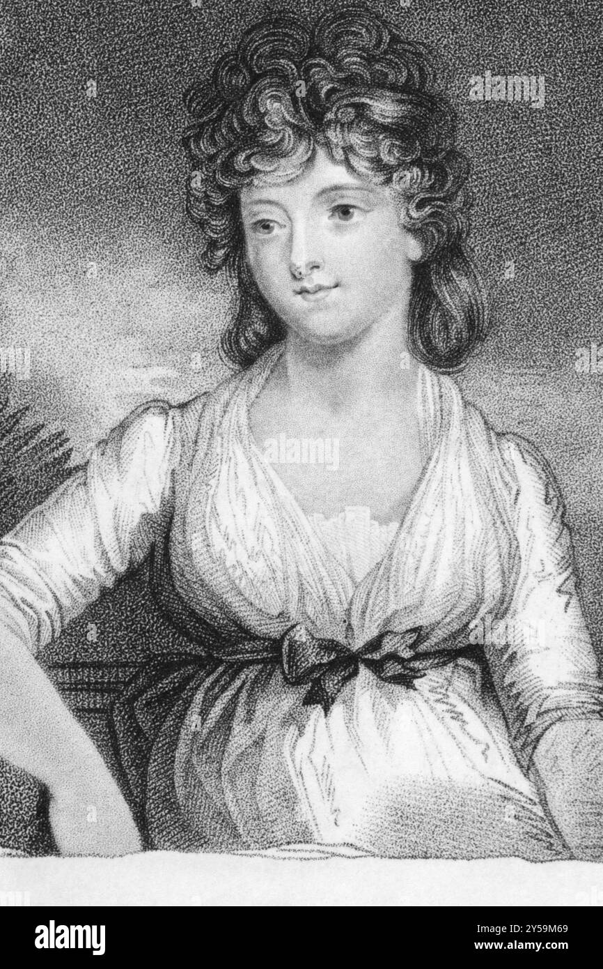 Jane Elizabeth (Coke), Viscountess Andover on engraving from the 1800s ...