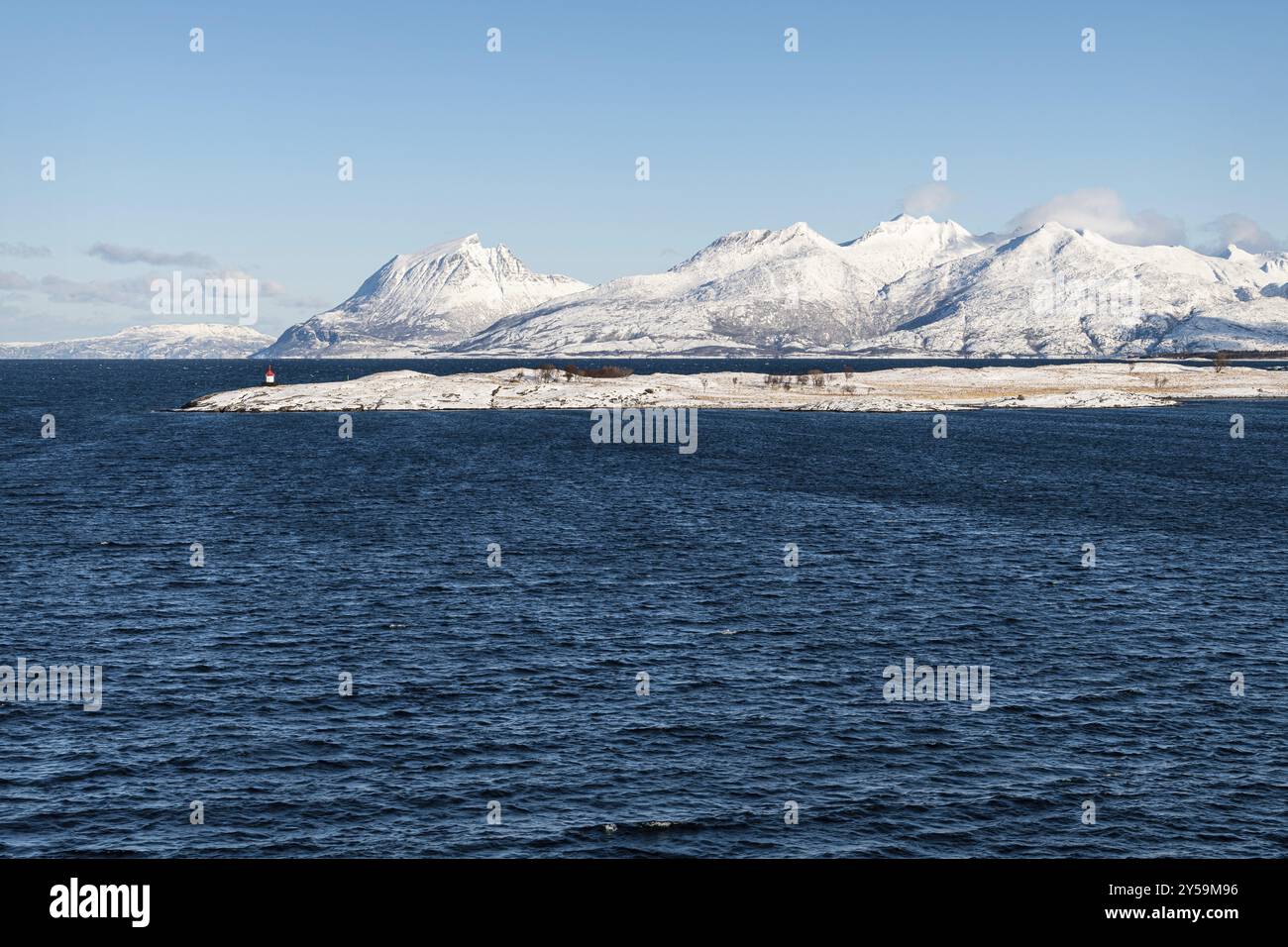Snow covered hills on the Norwegian Coast in winter Stock Photo - Alamy