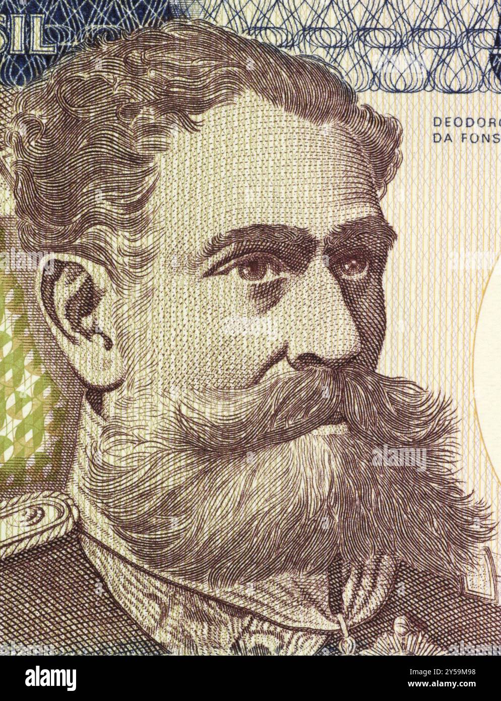 Deodoro da Fonseca on 500 Cruzerios 1981 Banknote from Brazil. First ...