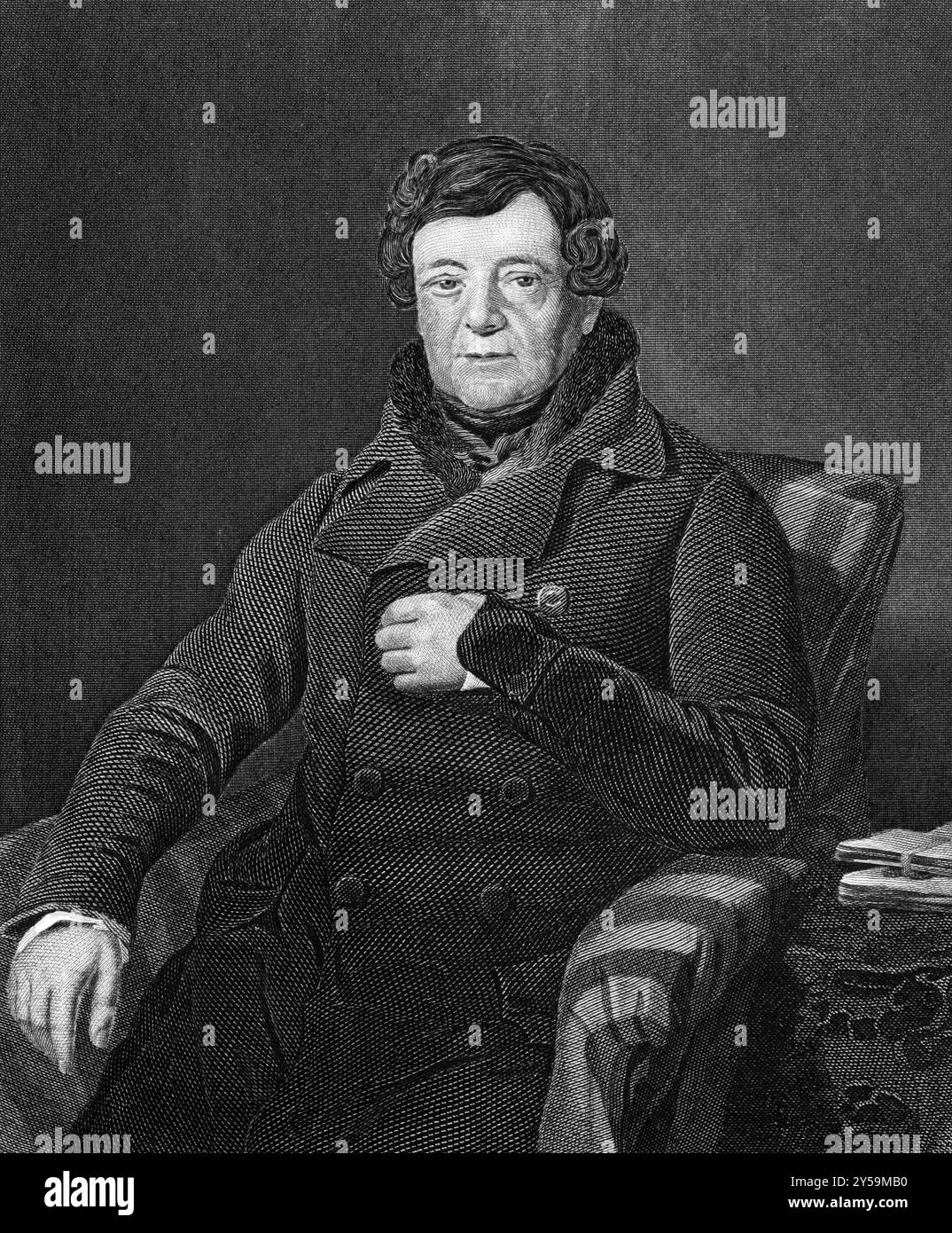 Daniel O'Connell (1775-1847) on engraving from 1873. Irish political ...