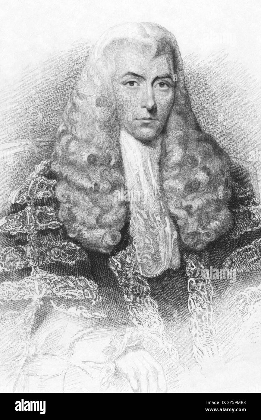 Henry Brougham (1778-1868) on engraving from the 1800s. British ...