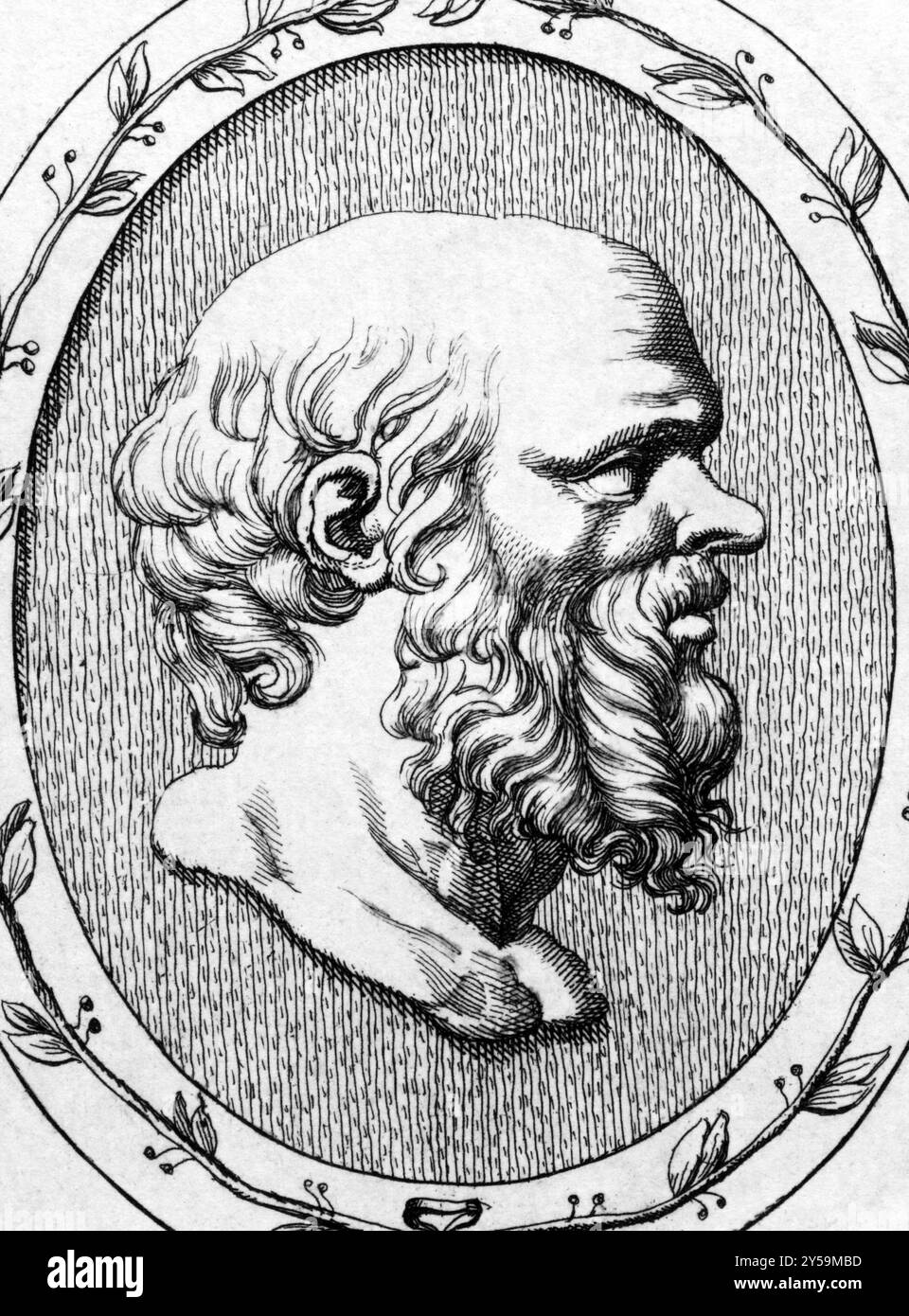 Socrates (469BC???399BC) on engraving from 1685. Classical Greek ...