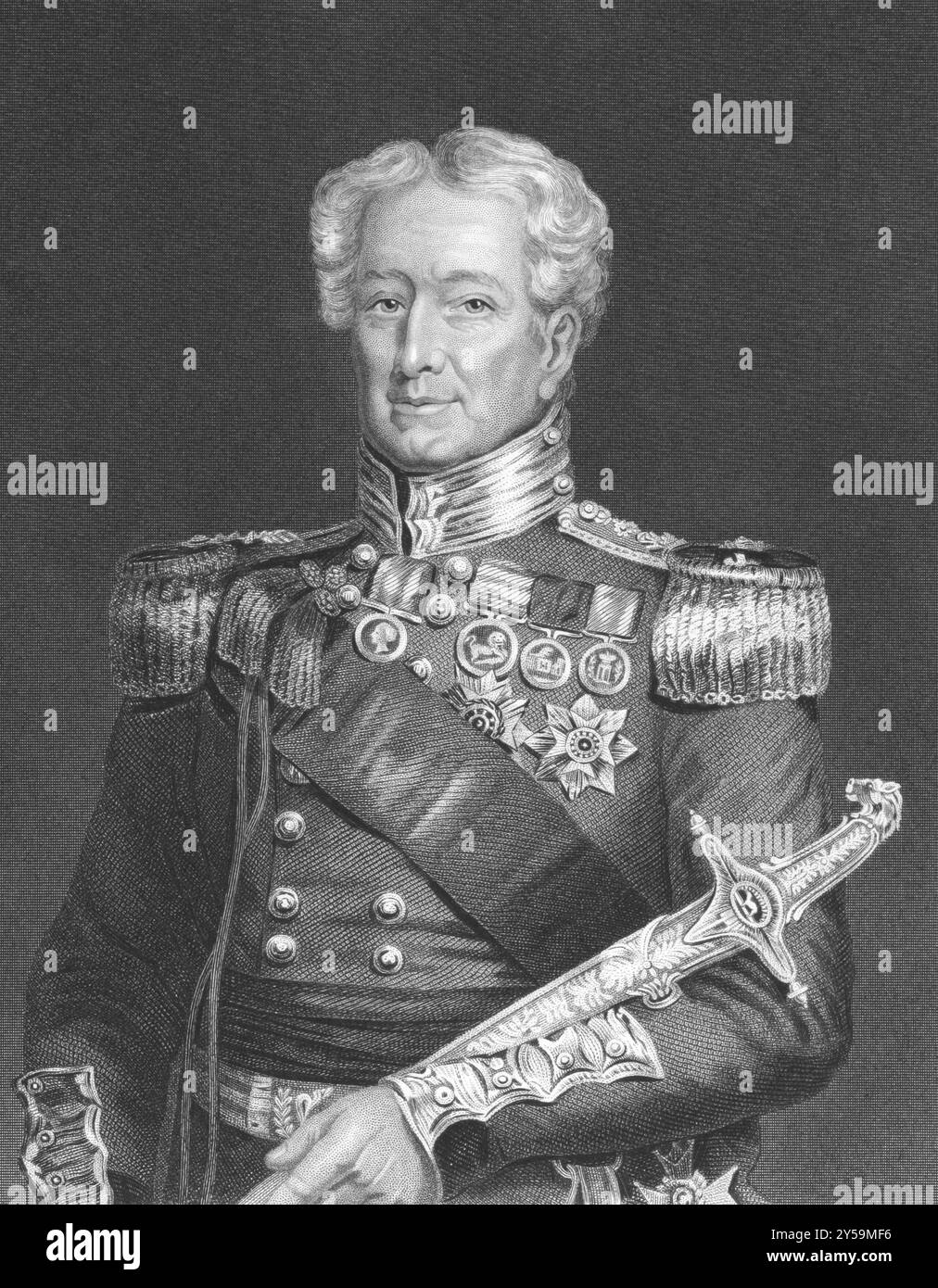 Robert Henry Sale (1782-1845) on engraving from the 1800s. British ...