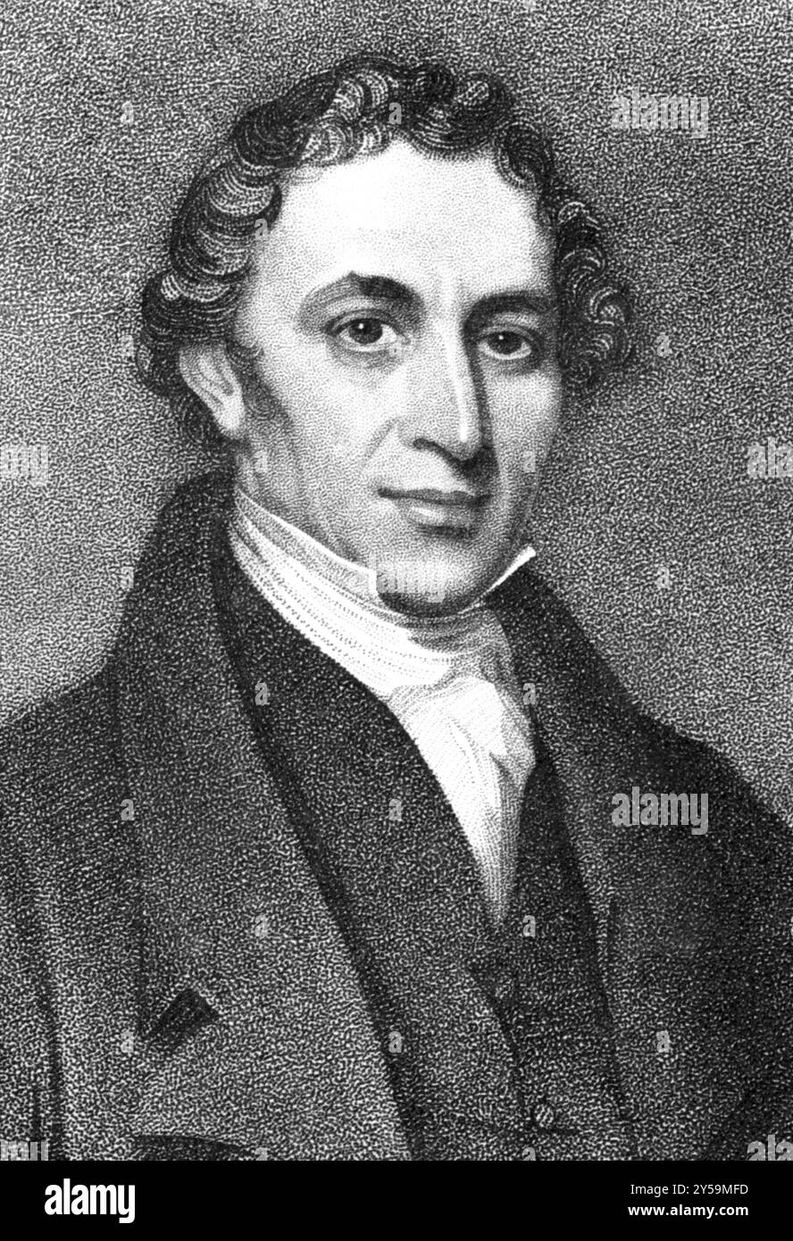 William Ellis (1794-1872) on engraving from the 1800s. English ...