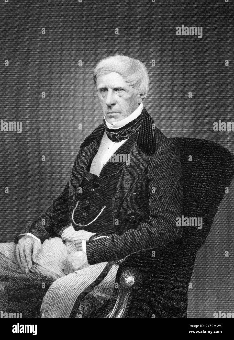 Henry Brougham, 1st Baron Brougham and Vaux (1778-1868) on engraving ...