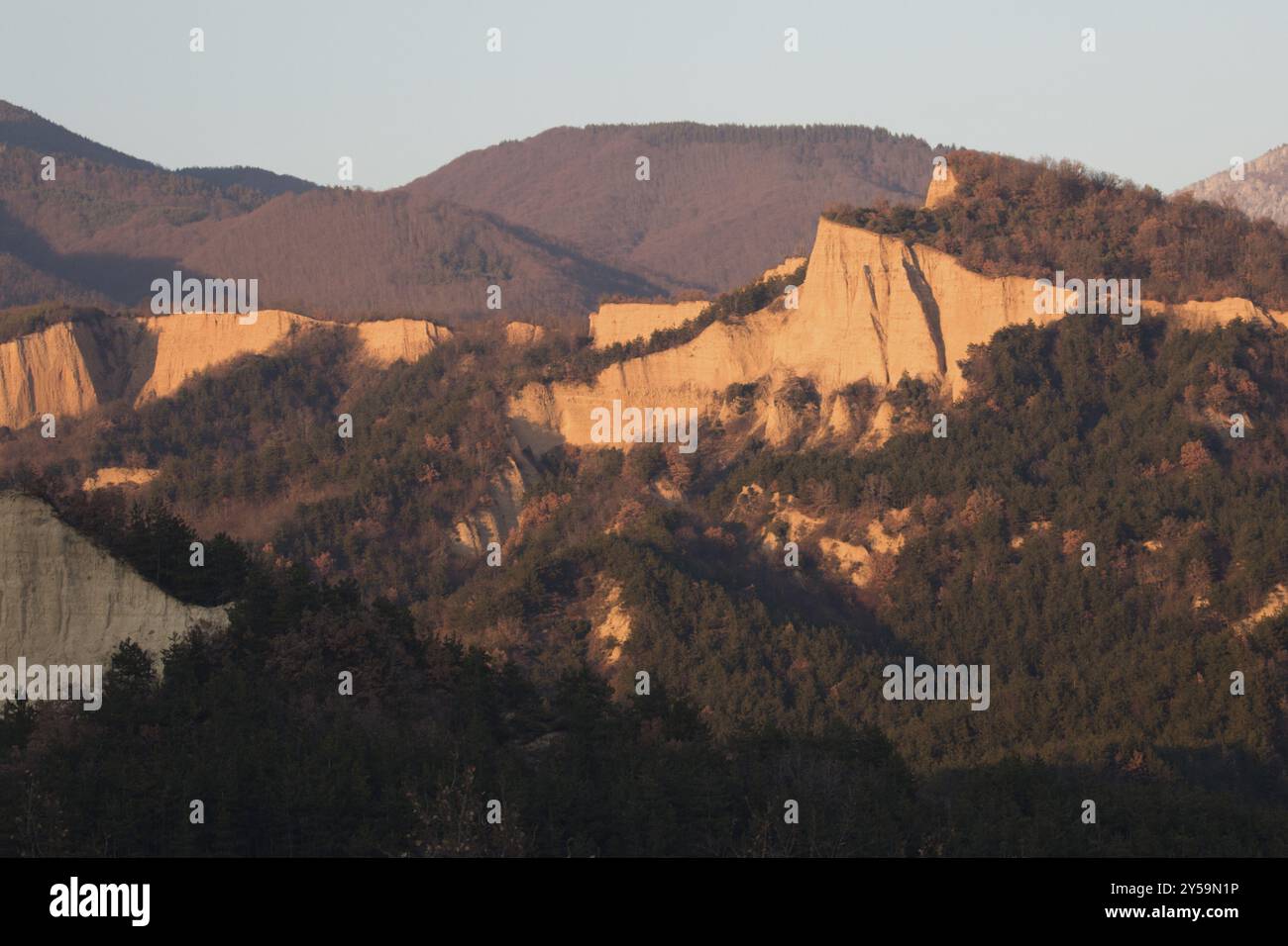The earth pyramids near Melnik Stock Photo - Alamy