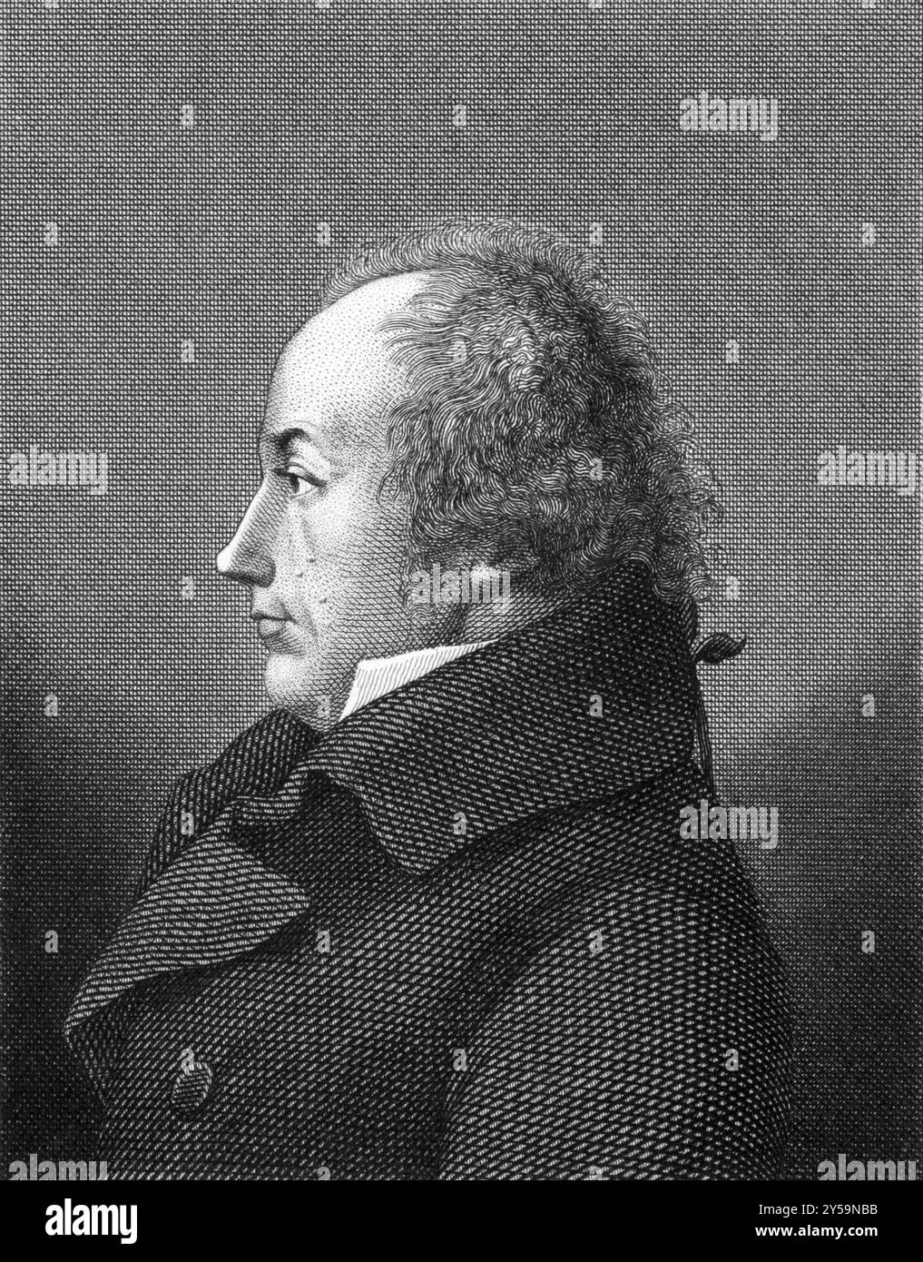 Franz Joseph Gall (1758-1828) on engraving from 1859. German ...