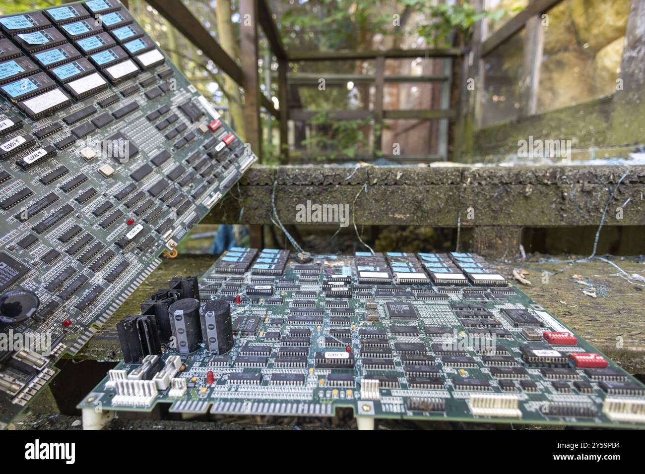 Old mainboard circuit boards Stock Photo - Alamy