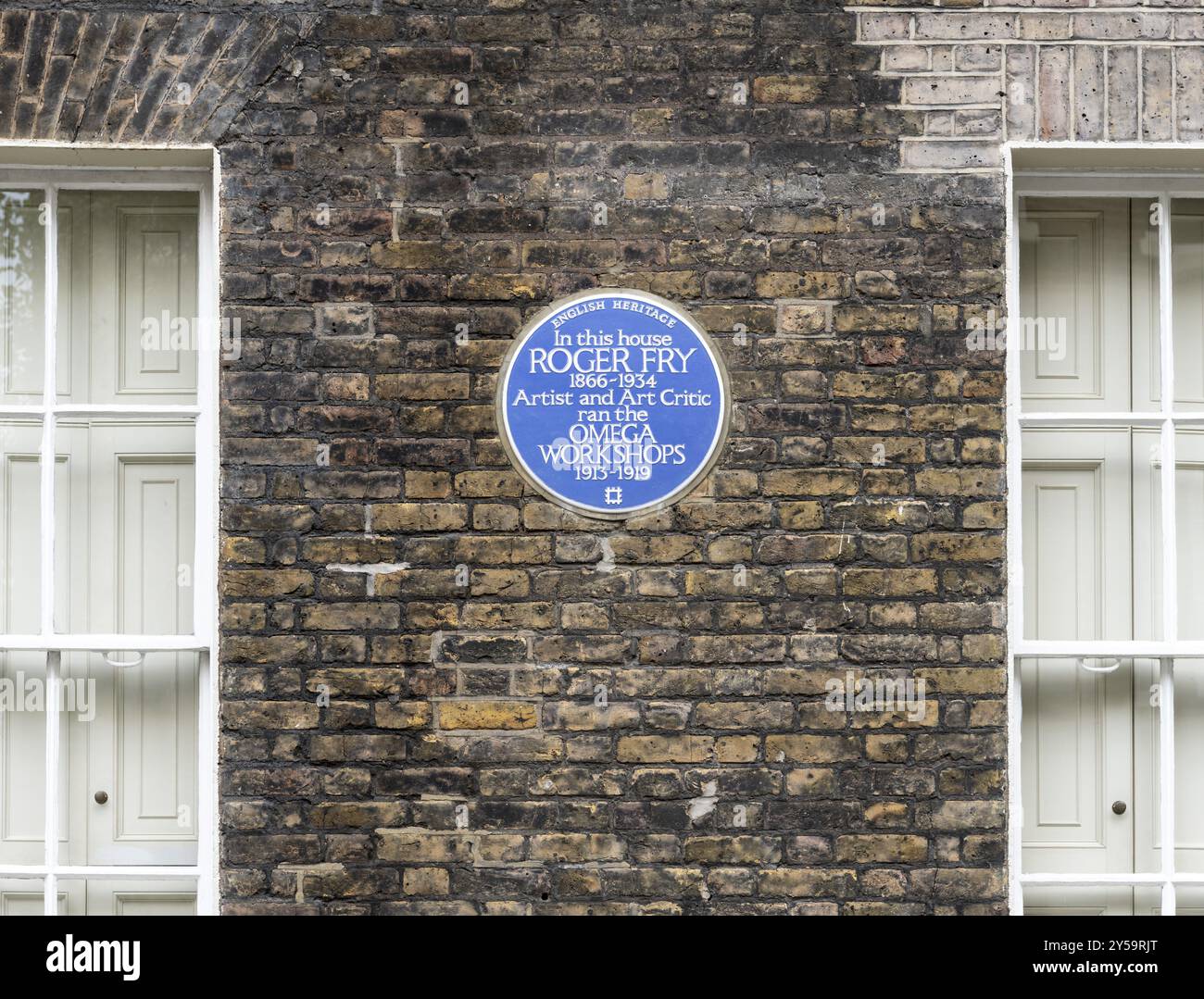 Roger Fry Blue Plaque, London Stock Photo - Alamy