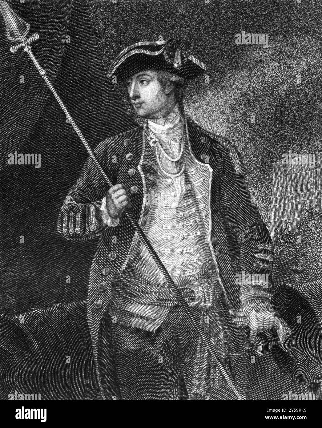 David Wooster (1710-1777) on engraving from 1835. American general who ...