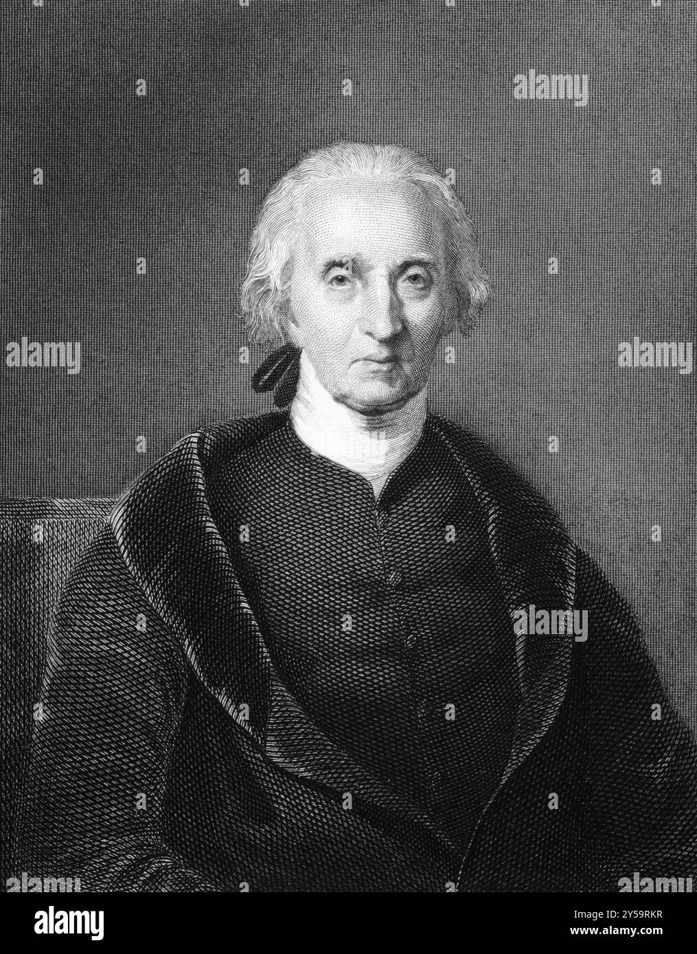 Charles Carroll of Carrollton (1737-1832) on engraving from 1834 ...