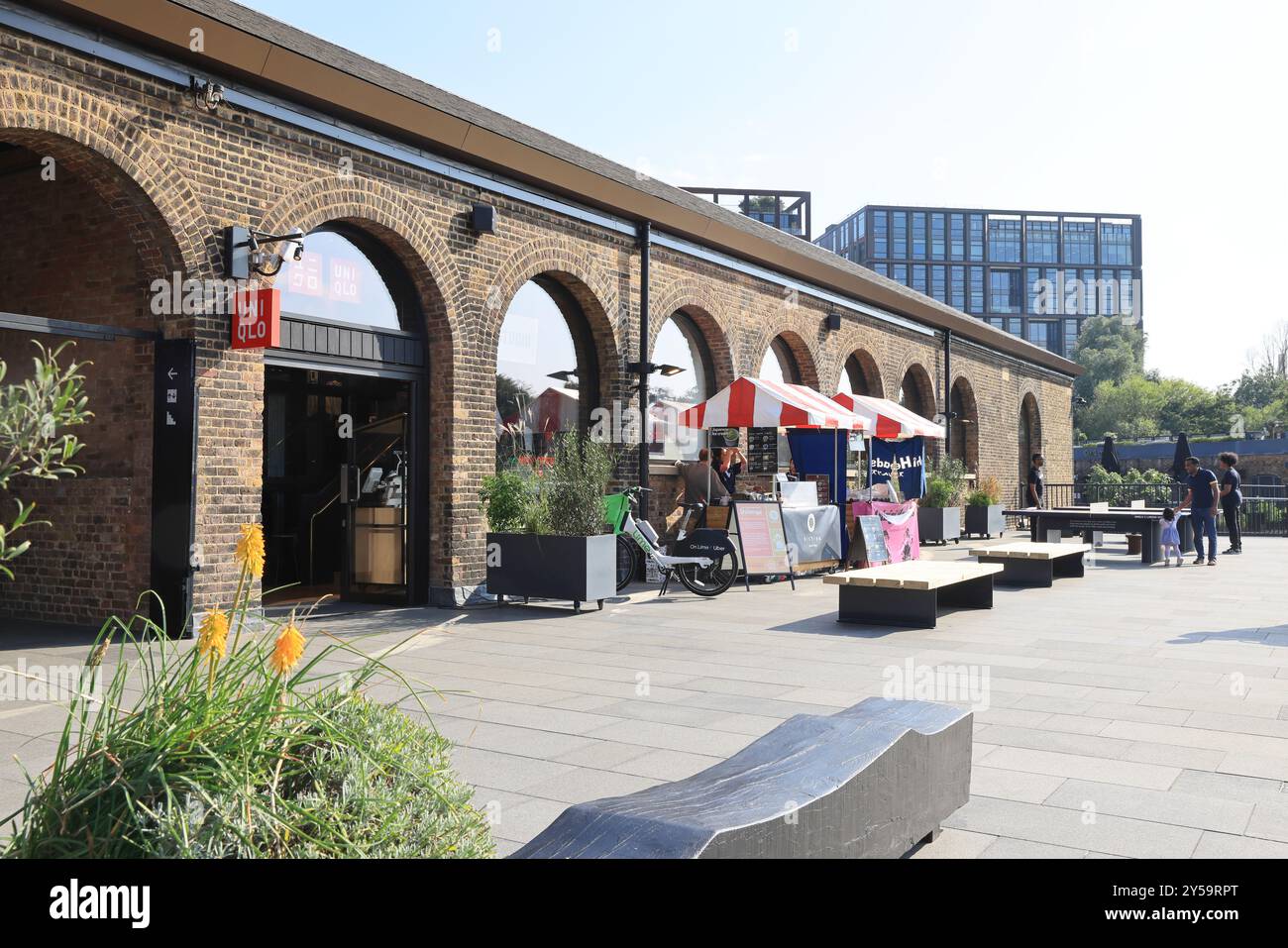 The UNIQLO store in Coal Drops Yard at Kings Cross, north London, UK ...