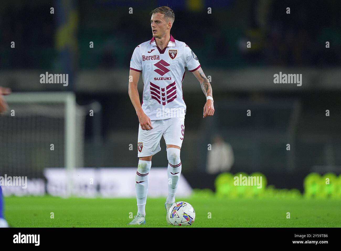 Torino’s Ivan Ilic during the Serie A soccer match between Hellas ...