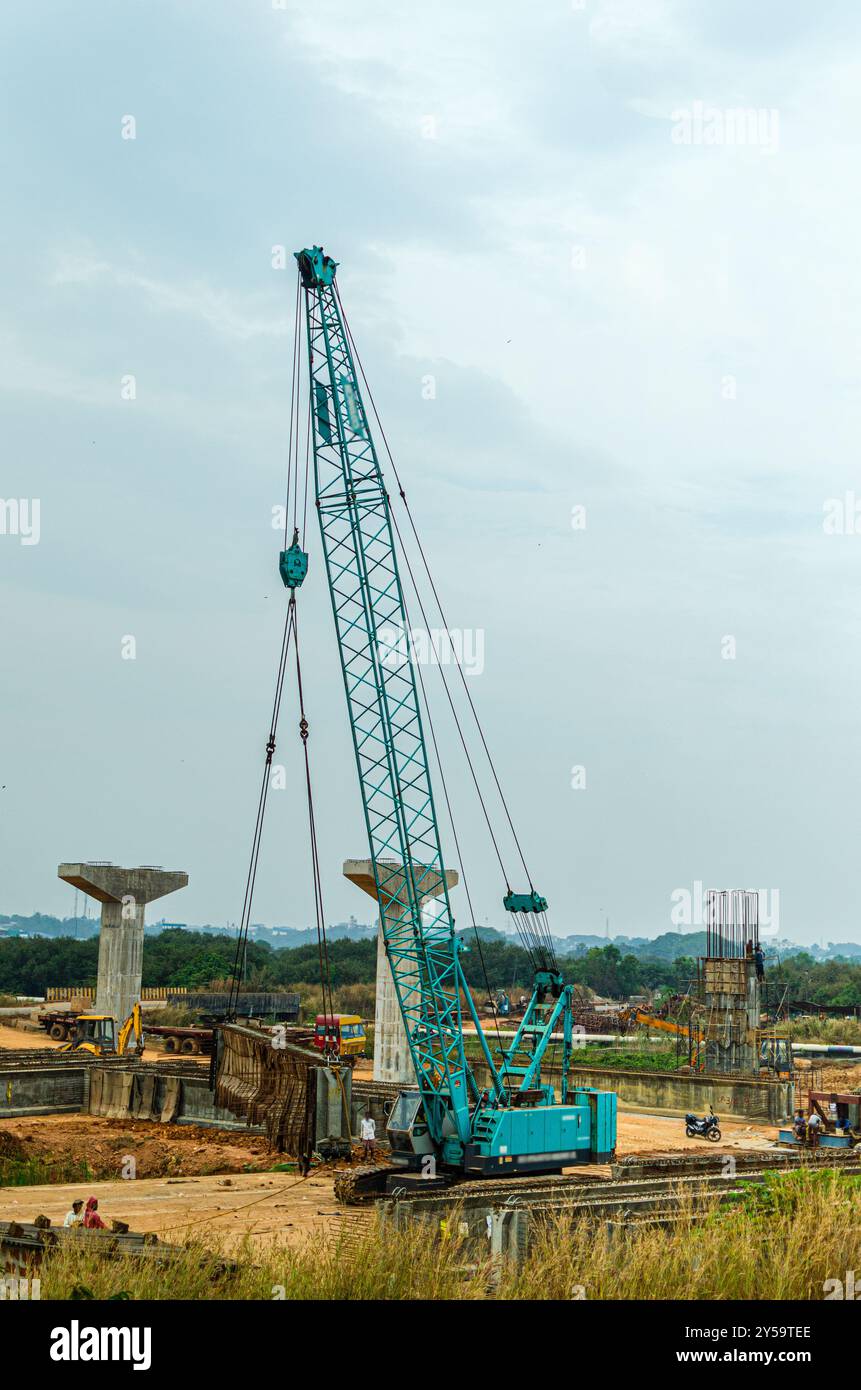 Railway overpass bridge construction in progress Stock Photo - Alamy