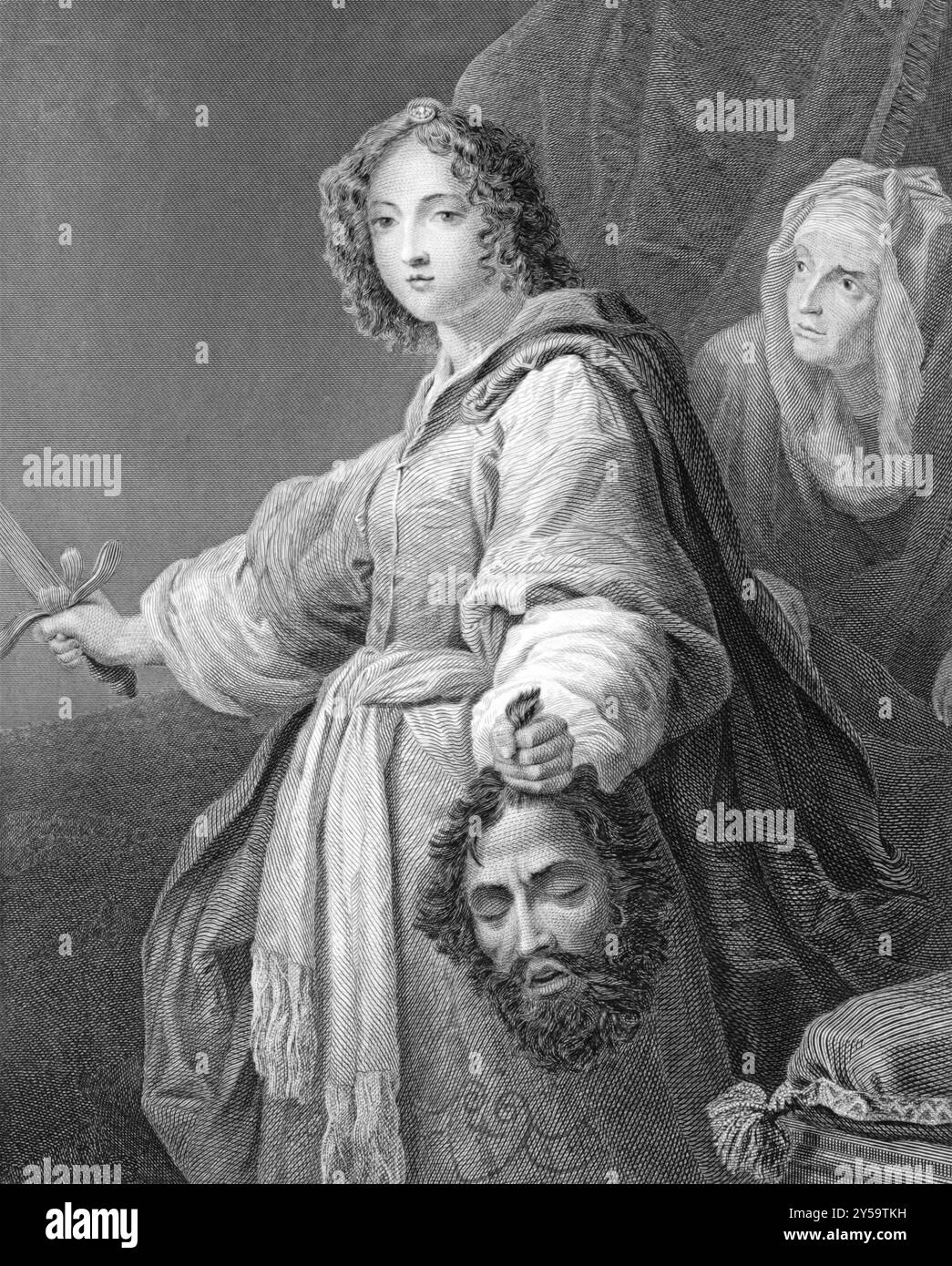 The portrait on engraving from the 1855. Engraved by S.S.Smith after a ...