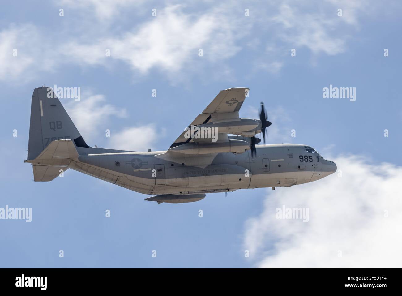 A U.S. Marine Corps KC-130J Super Hercules with Marine Aerial Refueler ...