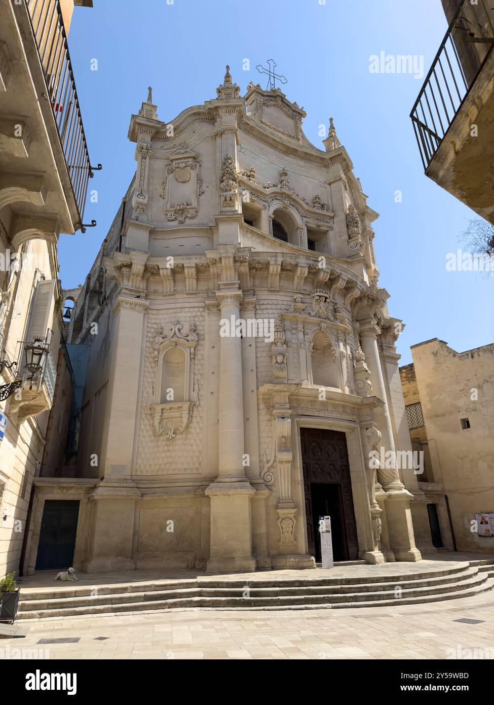 Lecce Salento Apulia Italy. Saint Matthew church (Chiesa di San Matteo ...