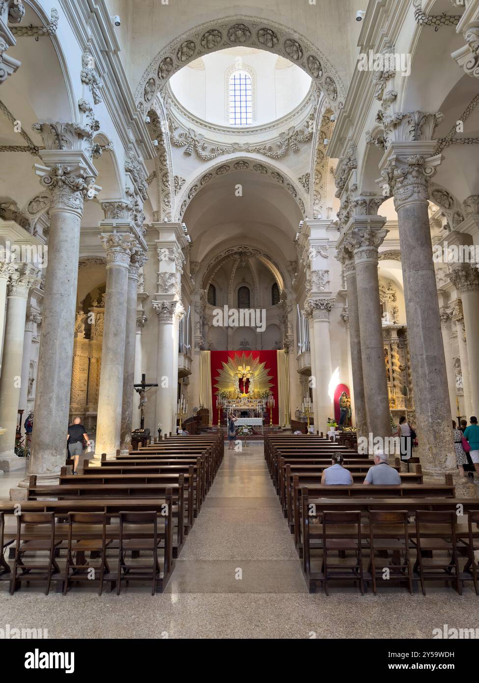 Lecce Salento Apulia Italy. Basilica Santa Croce Stock Photo - Alamy
