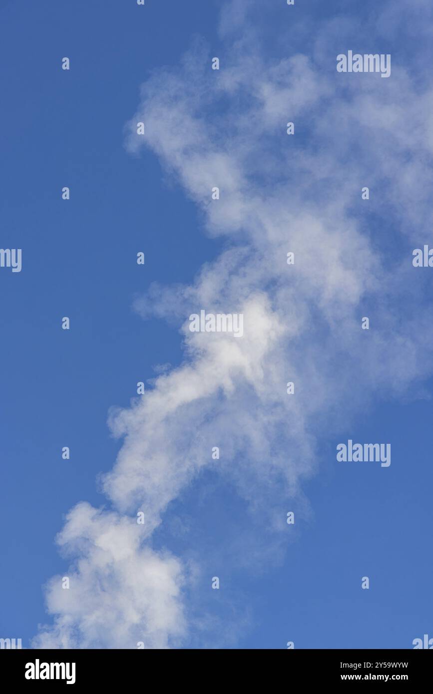 Heating with fossil fuels Smoking chimney Stock Photo - Alamy